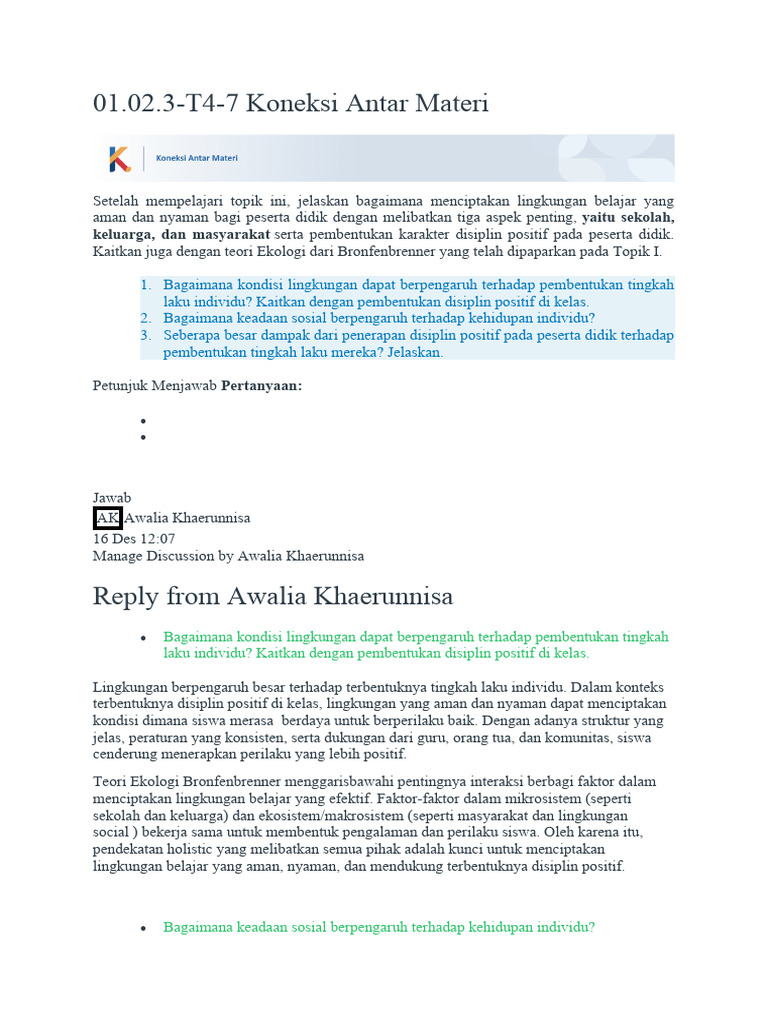 Aprilia Dwi Yustika - 6koneksi Antar Materi PPDDP Topik 4 | PDF