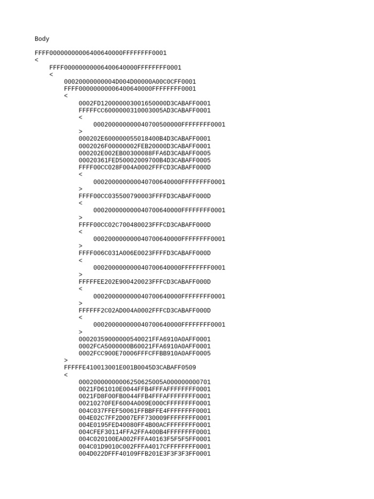 Hexadecimal Data Structure Analysis | PDF