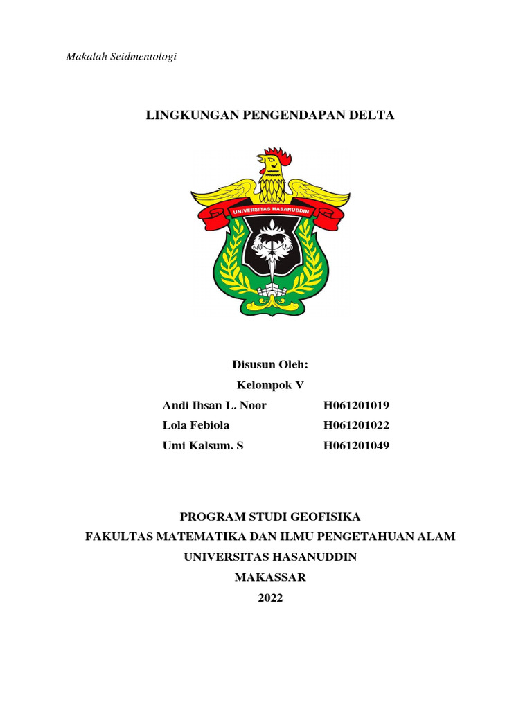 Lingkungan Delta dan Klasifikasinya | PDF
