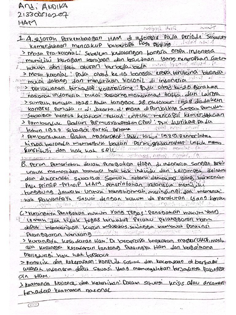 Andi Andika - 213300516207 - Uas Hukum Dan H | PDF
