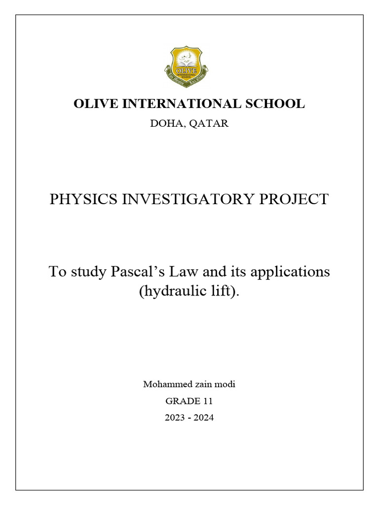 01 Title Project Olive | PDF