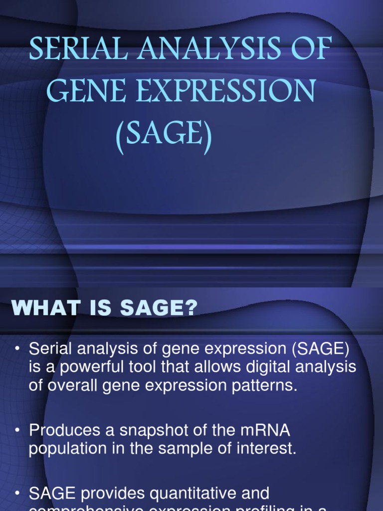 Serial Analysis of Gene Expression (SAGE) | Download Free PDF | Primer ...