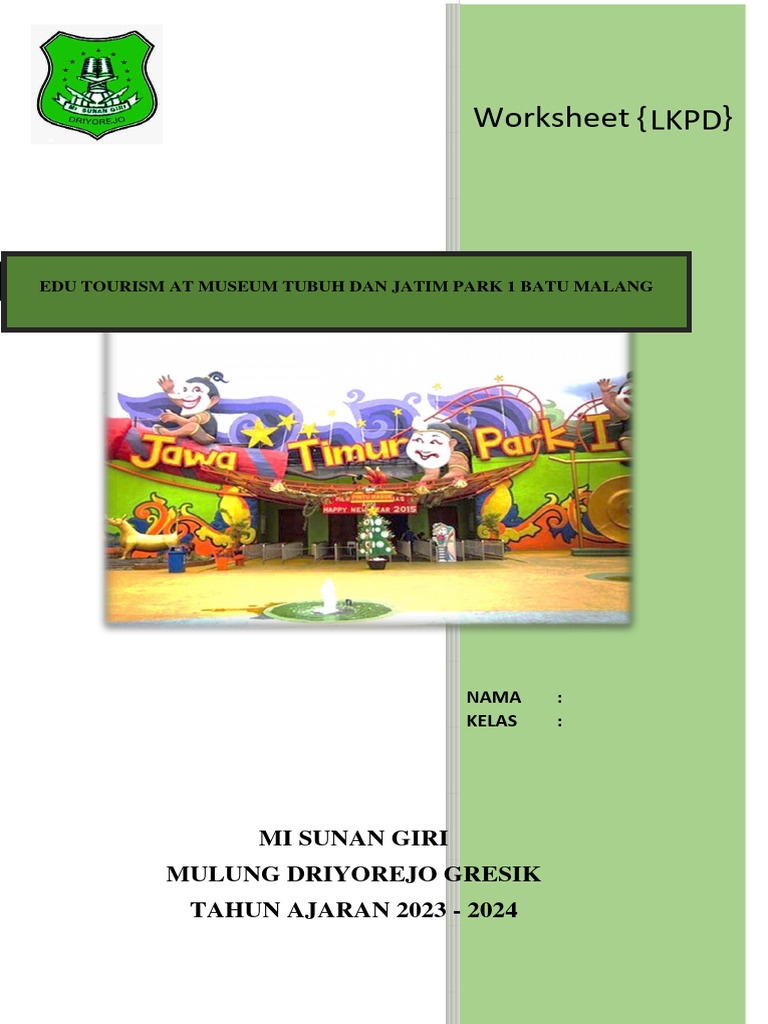 LKPD Study Tour JP 1 Mi SG | PDF