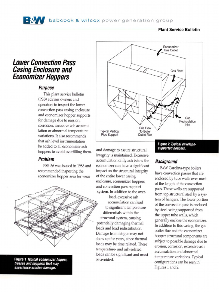 Lower Convection Pass Casing Enclosure and Economizer Hoppers PSB 51 | PDF