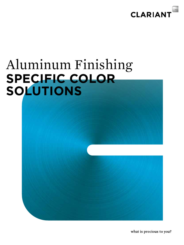 Brochure Clariant Products 2014 | PDF | Aluminium | Chemistry
