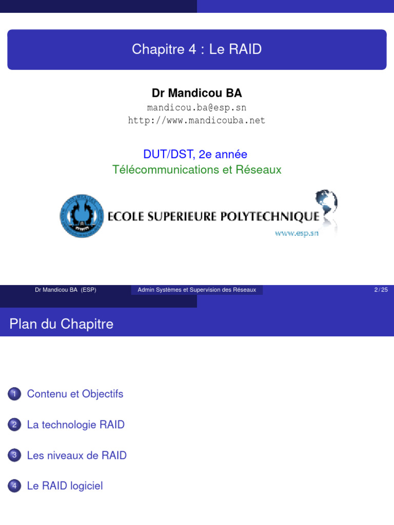 Comprendre la technologie RAID et ses niveaux | PDF | Continuité des ...