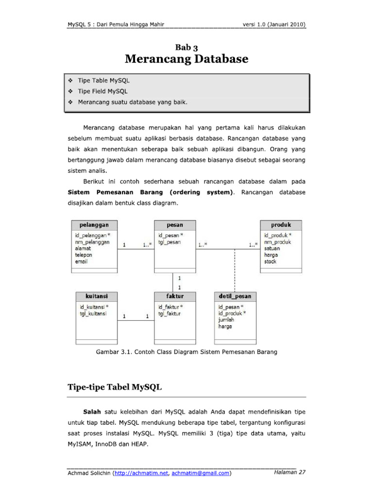 Bab 3 Merancang Database | PDF