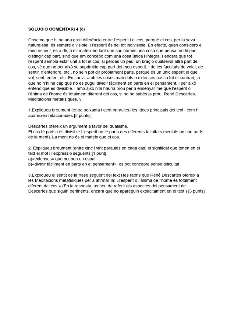 Solució Comentari 4 | PDF