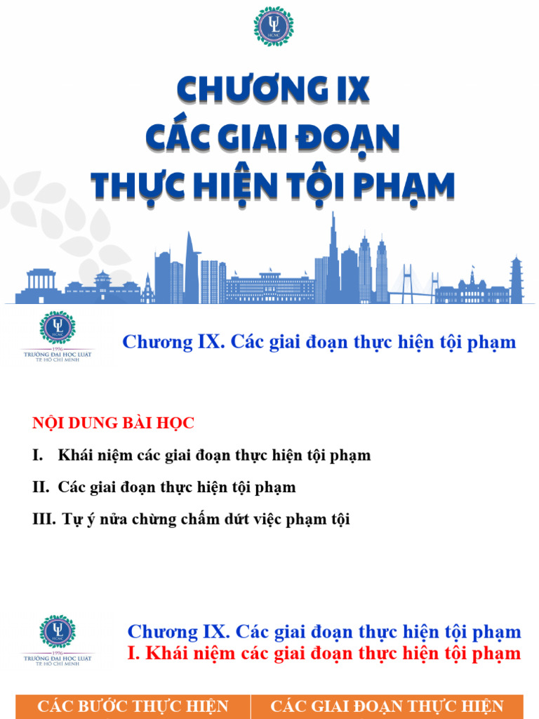Chương 9. Các giai đoạn thực hiện tội phạm | PDF
