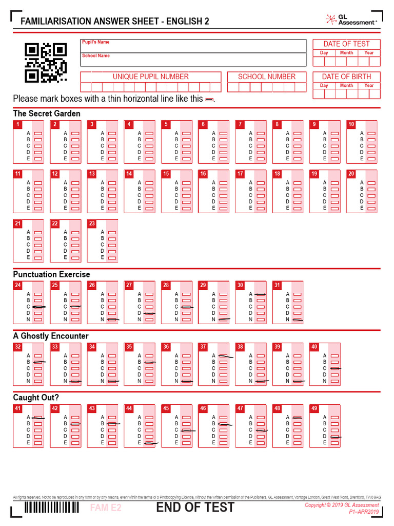 English - 2 - Answer Sheet | Download Free PDF | Freedom Of Expression ...