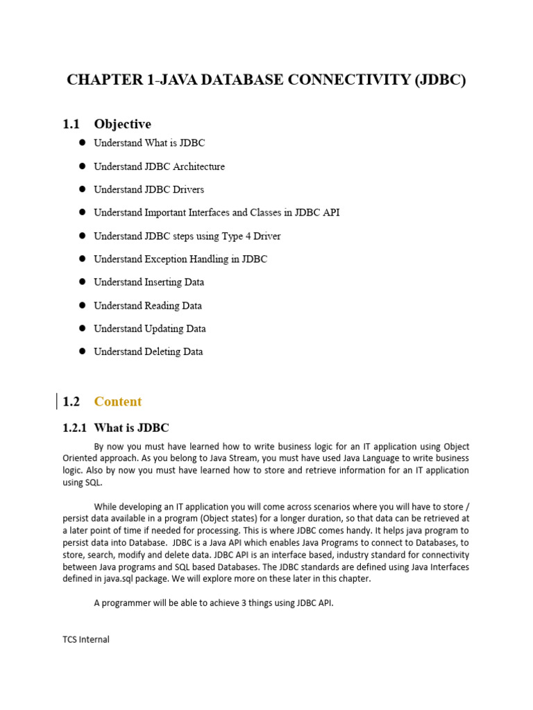 Original 1404388631 5 Content - JDBC | PDF | Databases | Software Engineering