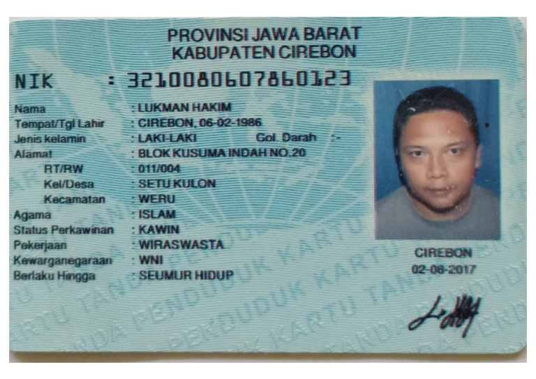 KTP Orang Tua Nabil Hidayatullah 9d | PDF