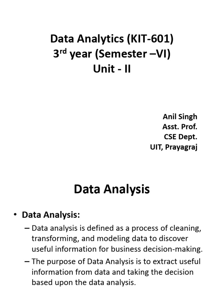 Unit - II Data Analysis | Download Free PDF | Bayesian Network | Support Vector Machine