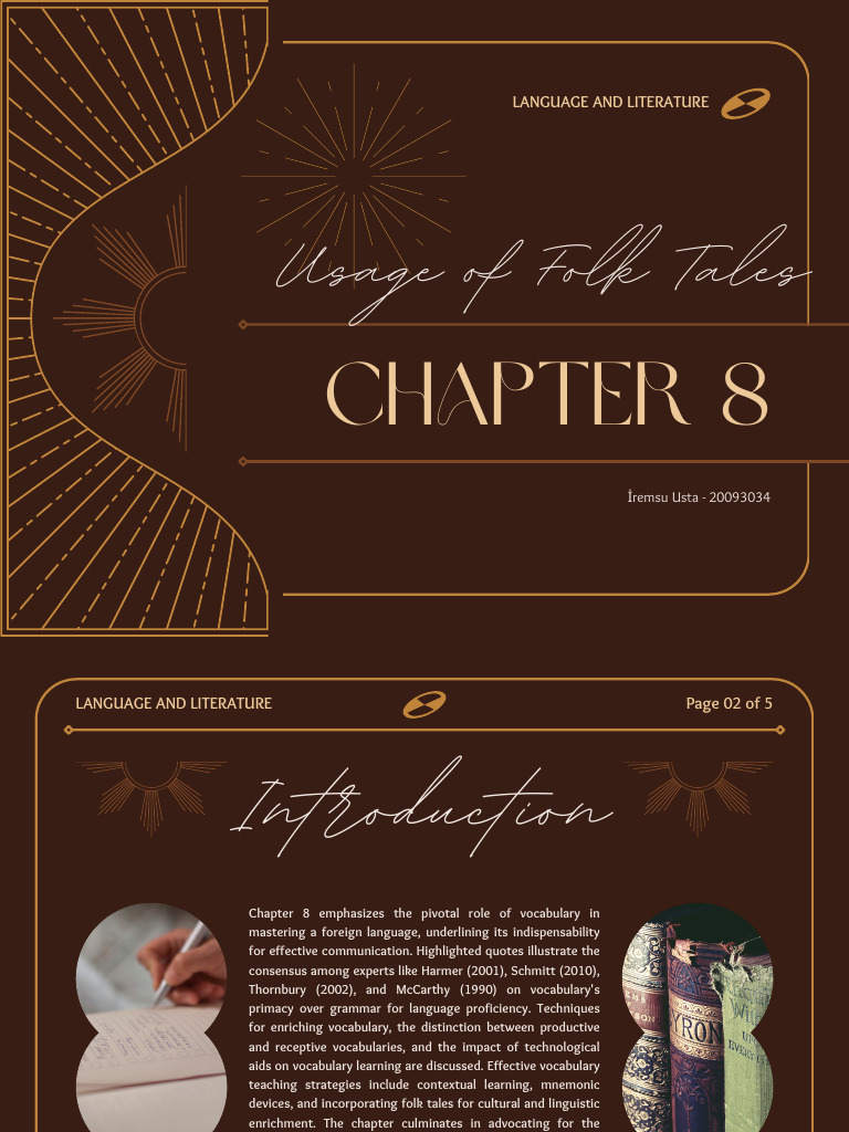 Usage of Folk Tales Presentation | PDF | Vocabulary | Memory