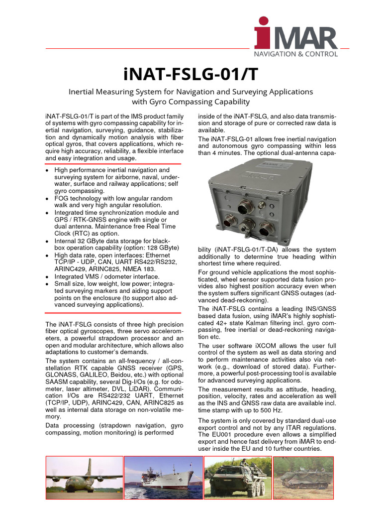 Nat FSLG-01 | PDF | Inertial Navigation System | Navigation
