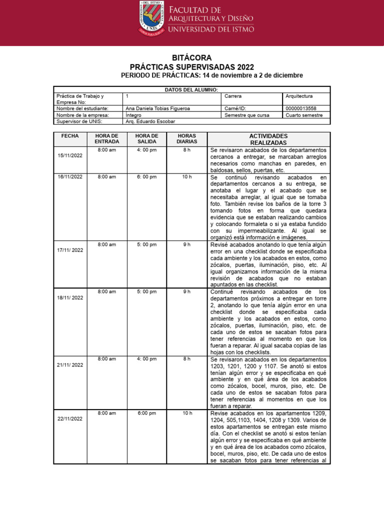 BITÁCORA - Docx Dani | PDF | Tecnología