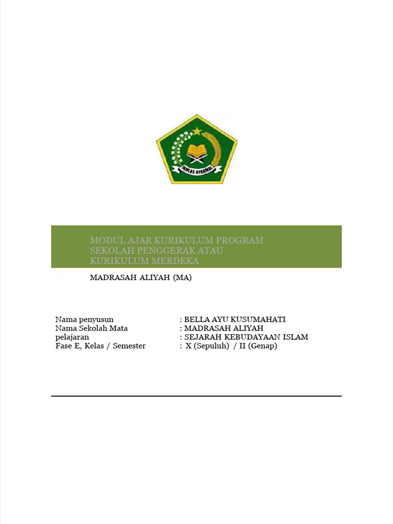 Modul Ajar SKI Kelas 10: Khulafaur Rasyidin | PDF