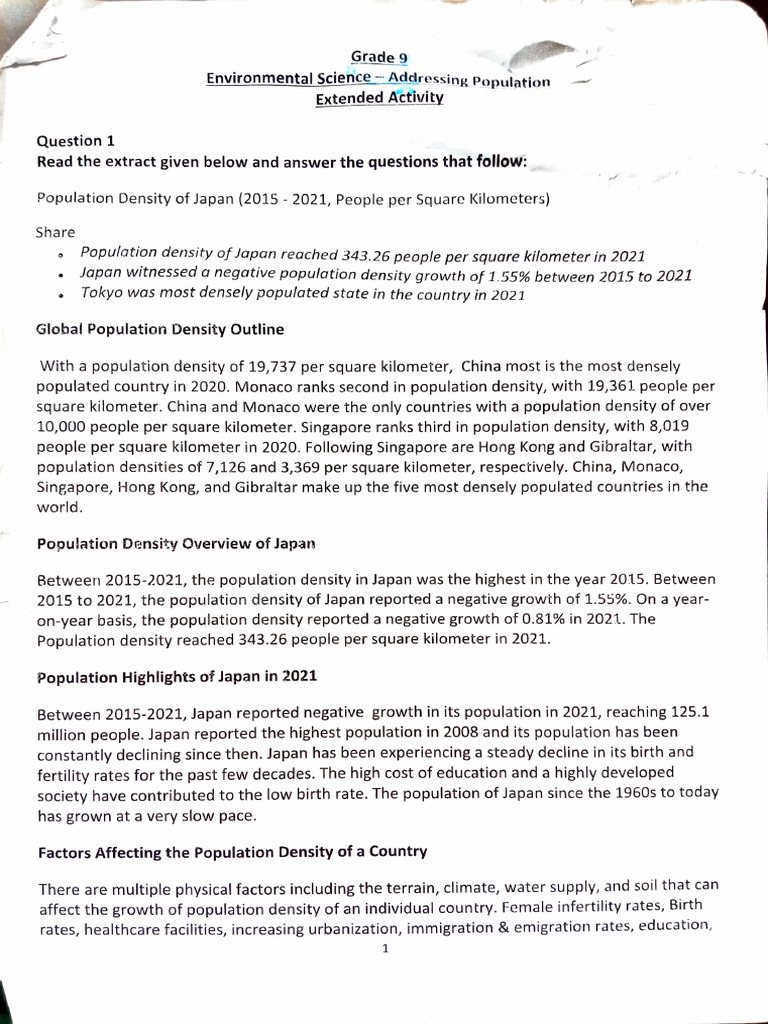 EVS Extended Activity | PDF