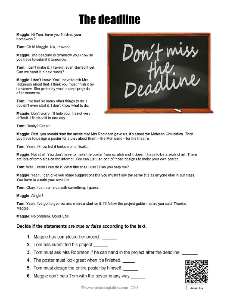 Modal Verbs Reading Comprehension | PDF