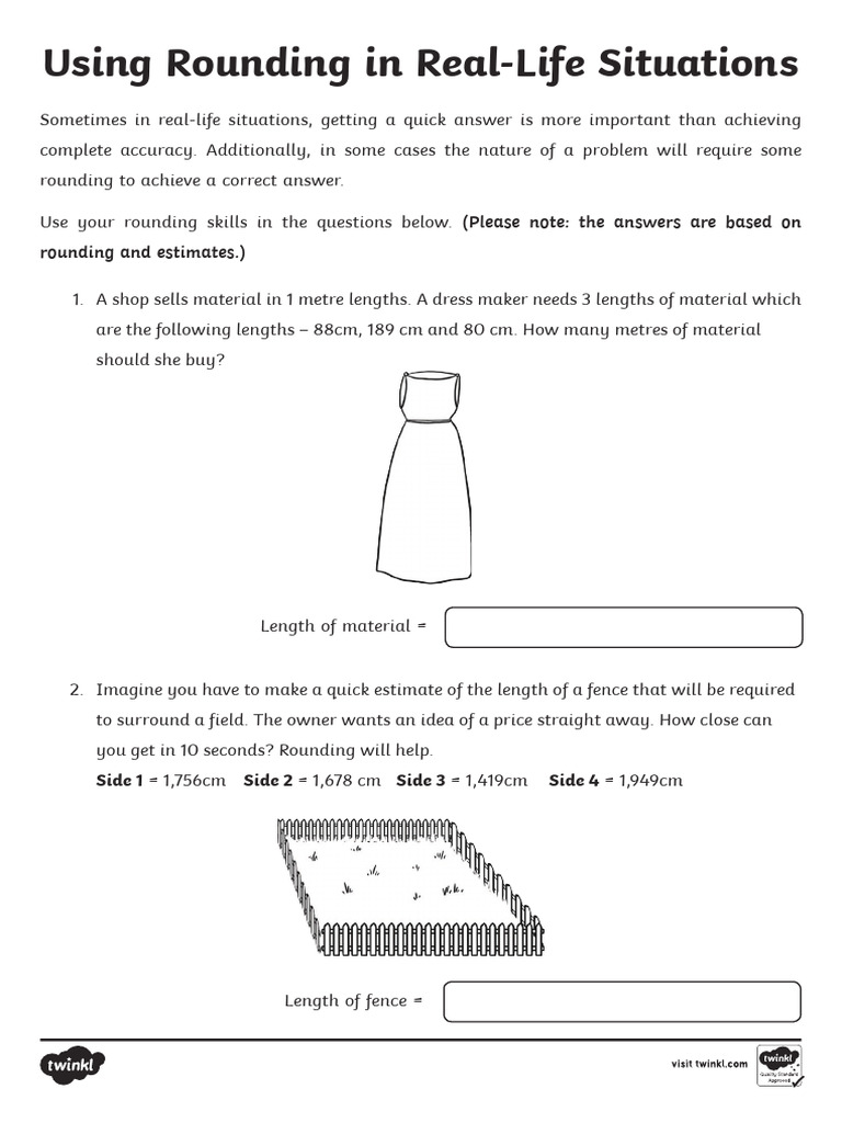 Real-Life Rounding Practice Guide | PDF | Cost Of Living | Government ...