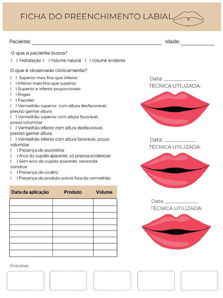 ficha labios | PDF