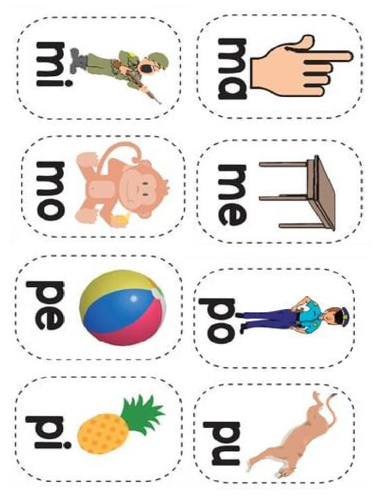 Silabas Imprimir 1 | PDF