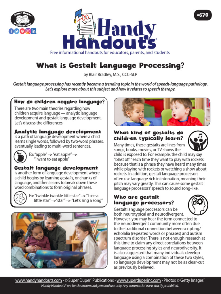 670 Gestalt Language Processing | PDF | Language Development | Gestalt Therapy