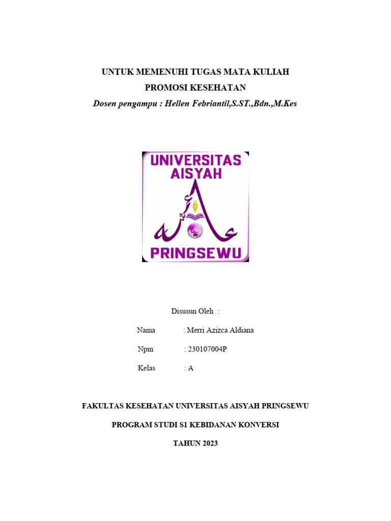 Rangkuman Merri Azizca Aldiana Kelas A | PDF | Gaya Hidup