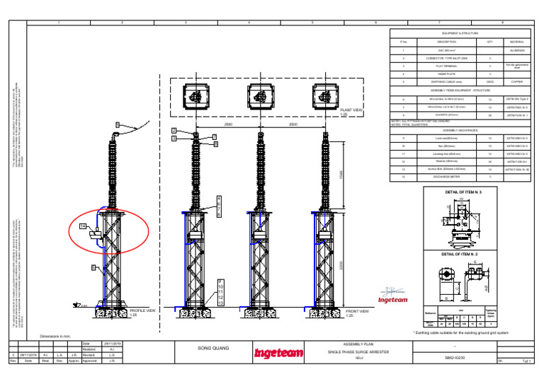 Sb62-Ig230-Assembly Diagram. Surge Arrester. v0 | PDF | Screw | Nut (Hardware)