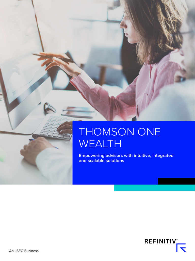 thomson-one-wealth-solutions-brochure | PDF | News | Market (Economics)