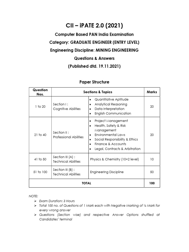 Mining Engineering Pdf Gases Expense