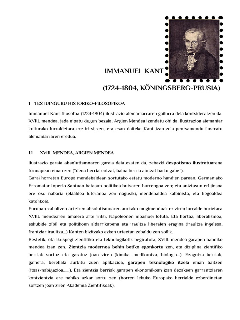 I.KANT Apunte LUZIAK | PDF