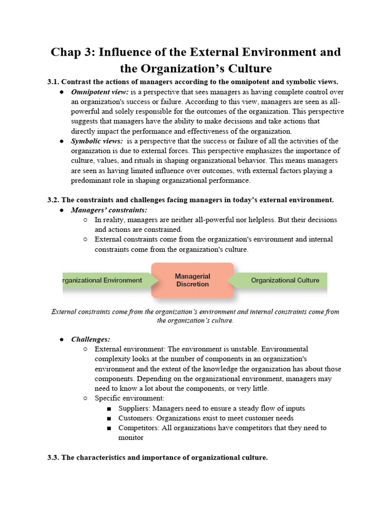 LM Chap 3 ( Group 4D) | PDF | Organizational Culture | Business