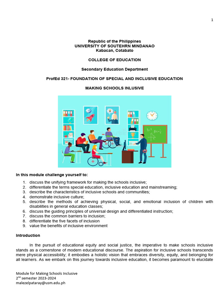 Making Schools Inclusive | PDF | Inclusion (Education) | Differentiated Instruction