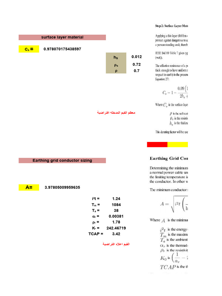 Earthing Grid Conductor Sizing Guide | PDF