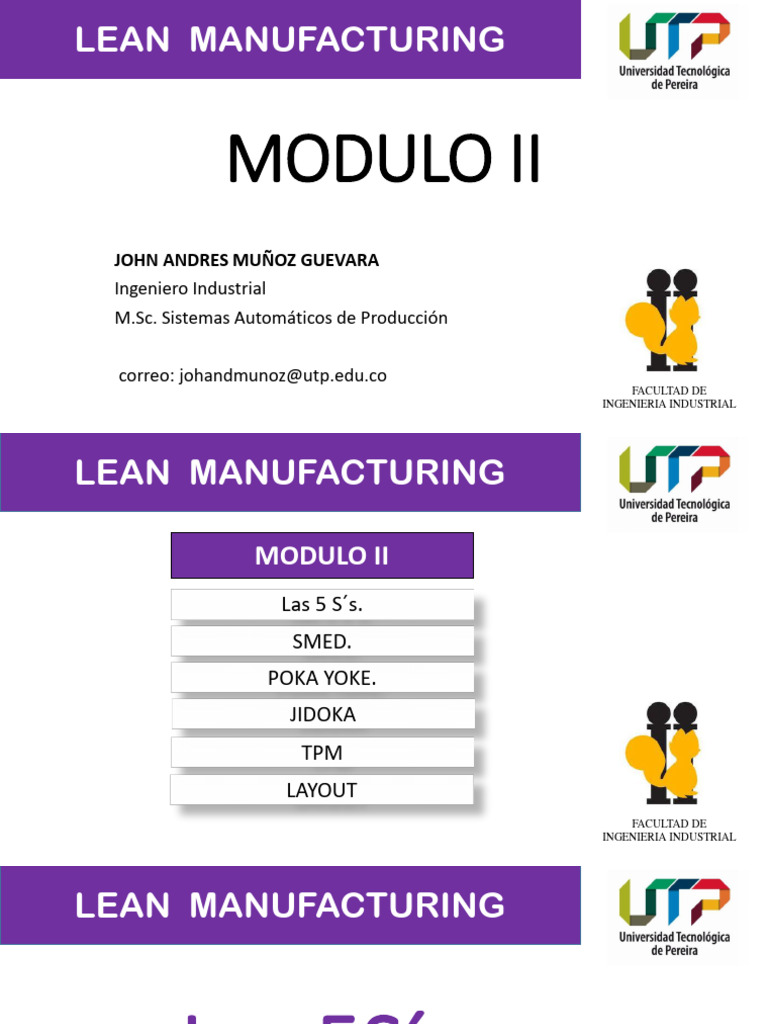 Lean Manufacturing - Modulo II | Descargar gratis PDF | Lean Manufacturing | Producción y ...