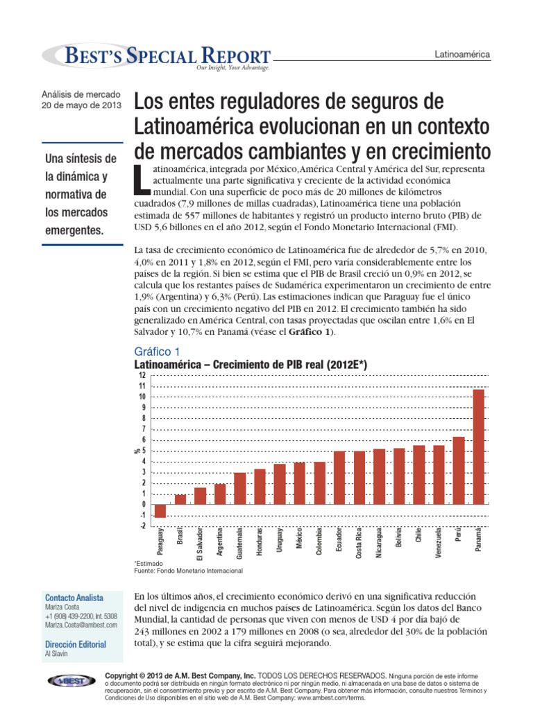 SR 2013 453 LatAm Regulations Esp | PDF | Reaseguro | Seguro