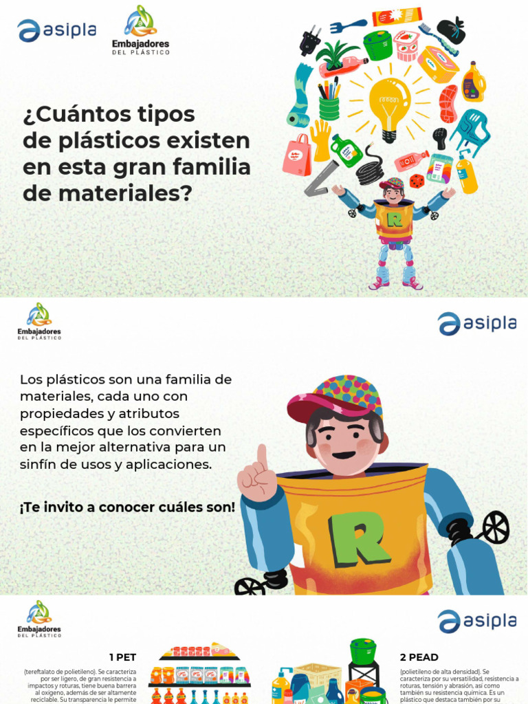 Tipos de Plásticos y sus Usos | PDF | El plastico | Materiales de ...