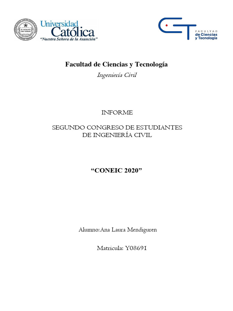 Informe CONEIC - 2020 | PDF | Ingeniería