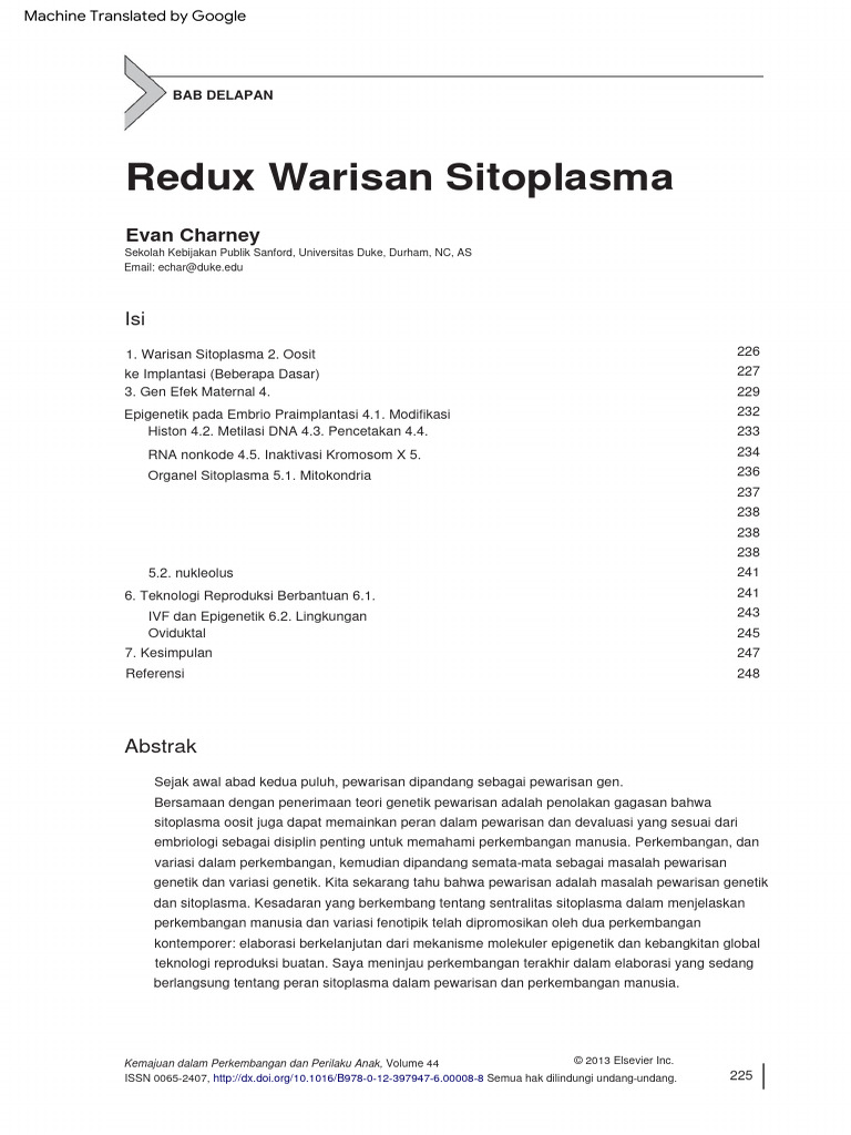 Cytoplasmic Inheritance Redux ( PDFDrive ) (1) | PDF