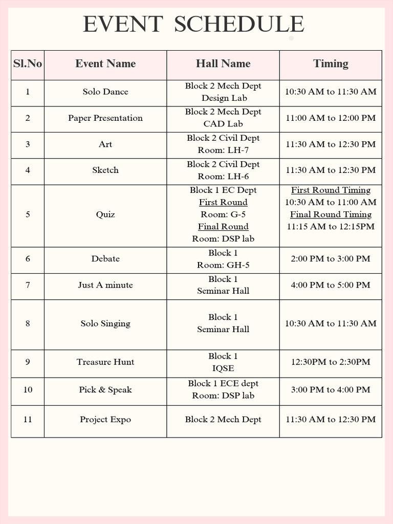 Pink Modern Simple Class Attendance Sheet | PDF