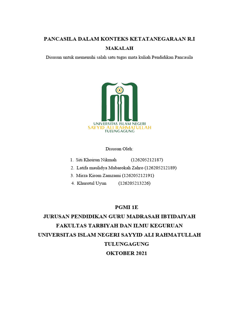 Makalah Kel.5 Pancasila Dalam Konteks Ketatanegaraan R.I | PDF | Ilmu ... Makalah Kel.5 Pancasila Dalam Konteks Ketatanegaraan R.I | PDF | Ilmu ...