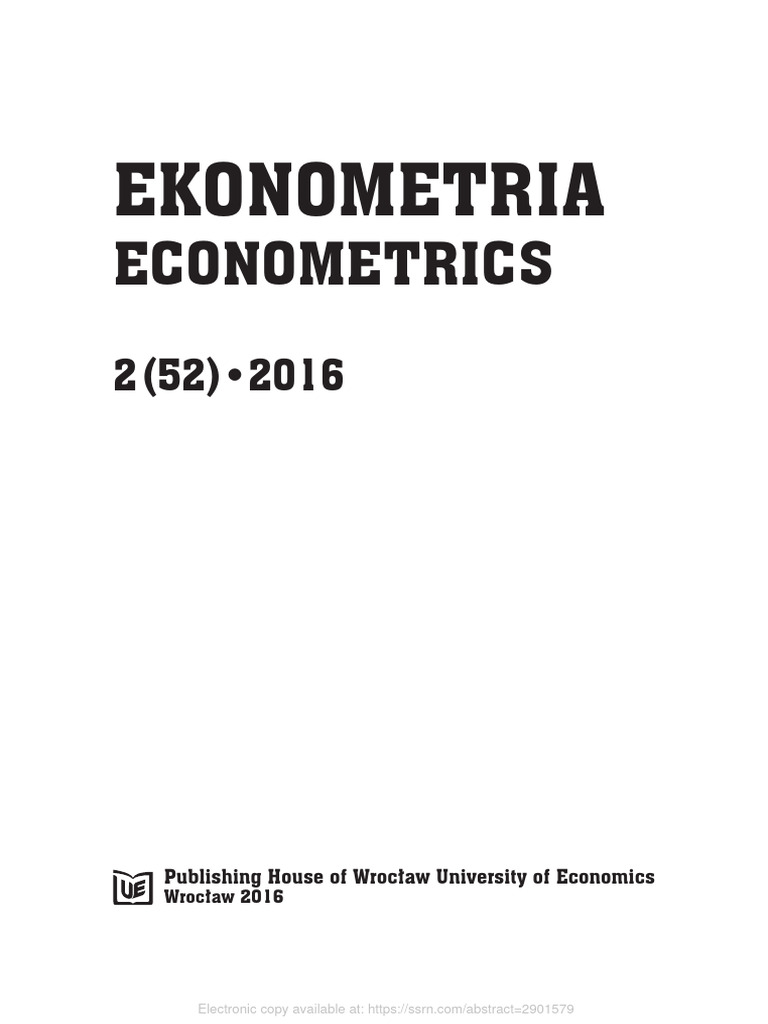 Ekonometria: Econometrics | PDF