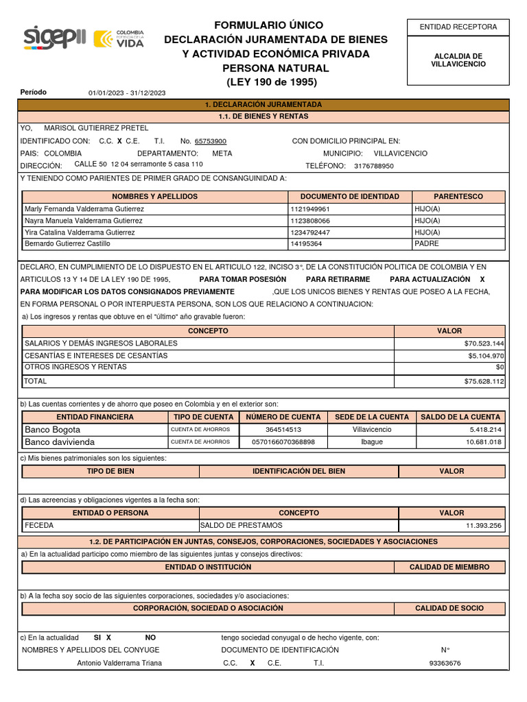 Año 2023 Certificado Ir Pdf