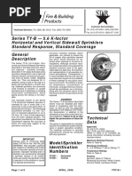 TYCO Series TY-B Sprinklers Overview | PDF | Fire Sprinkler System