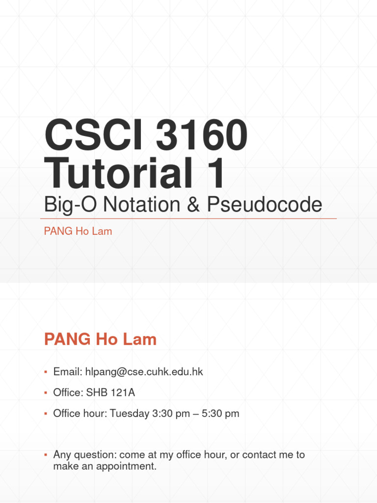 Tutorial 1 | PDF | Time Complexity | Mathematics
