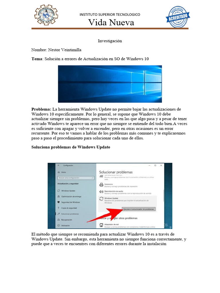 Investigación | PDF | Windows 10 | Microsoft Windows