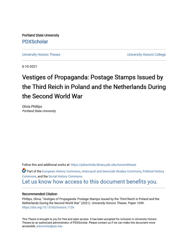 Third Reich Postage Stamps Analysis | PDF | Nazi Germany | General ...