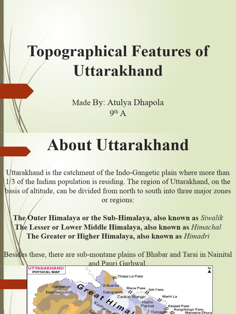 Geography of Uttarakhand | PDF