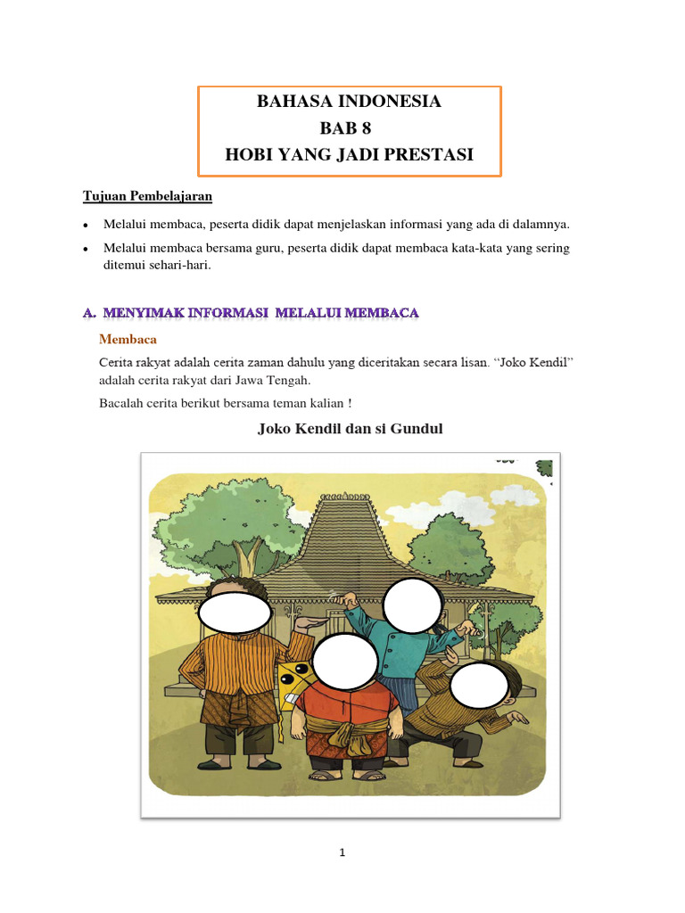 Modul Bab 8 Bahasa Indonesia | PDF